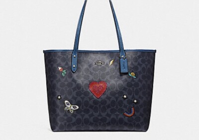 Brand New Coach Signature Canvas Souvenir Embroidery Tote | eBay