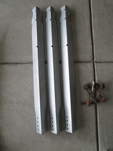 3 Post Aermotor Windmill Stub Tower, 6ft/8ft mills, 3ft w/collar bolt ...