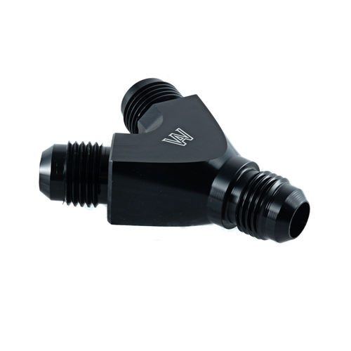 -6AN 6AN "Y" Block Flare Fuel Line Hose Fitting Junction Coupler 6 AN ...