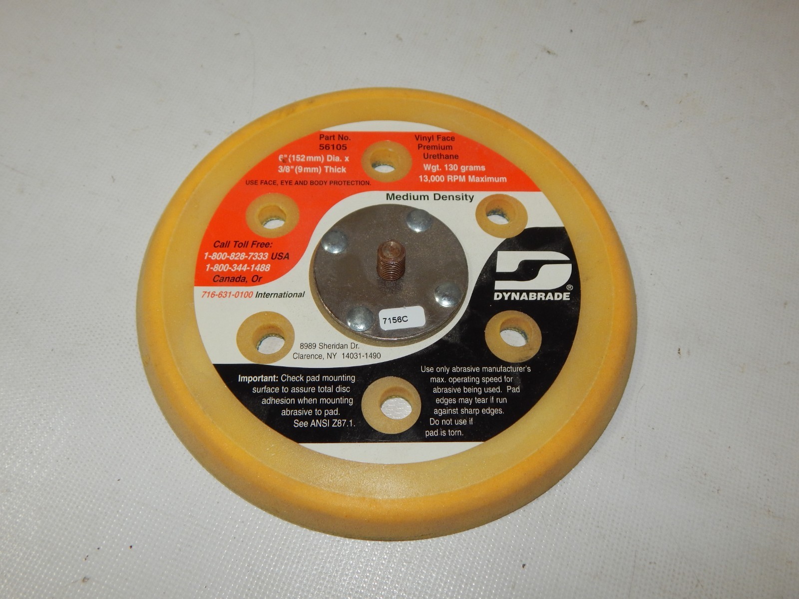 Dynabrade Adhesive/psa DSC BU Pad 6 Hole 6dia 56105 for sale online | eBay