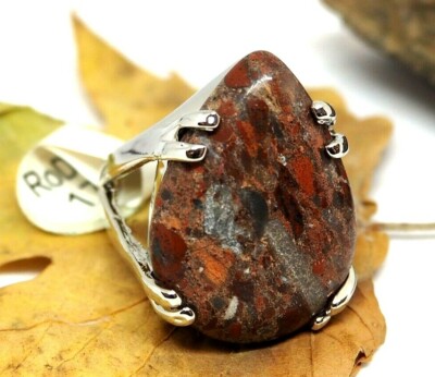 Ring Jasper Stone 100% talla 17 (17 MM) Stone Energy | eBay