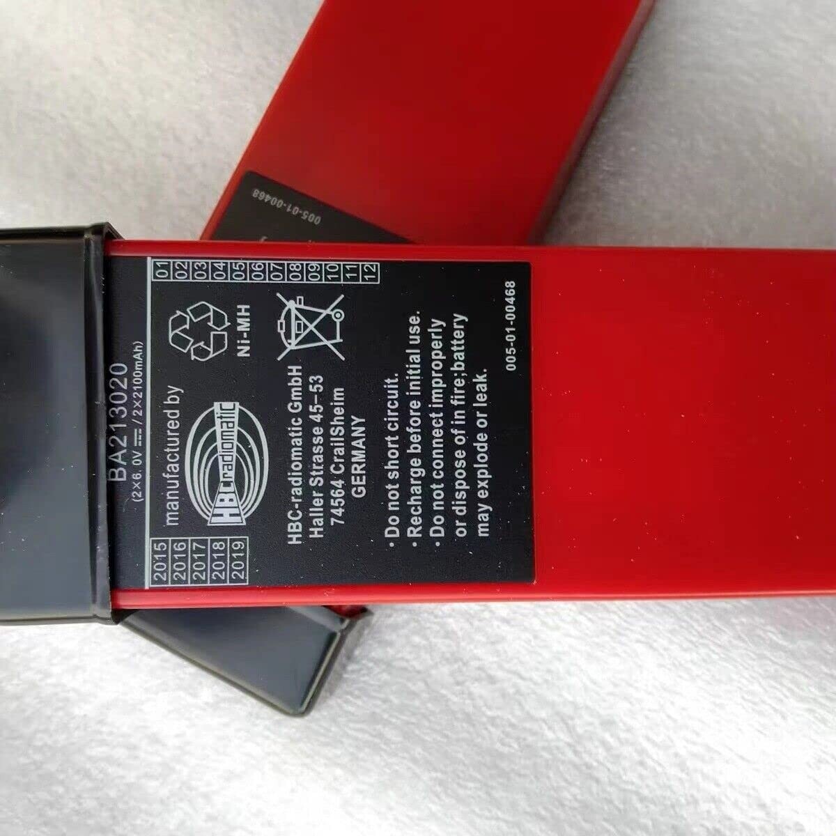 Replace battery HBC Radiomatic BA213020 BA214061 FUB10AA Rechargeable ...