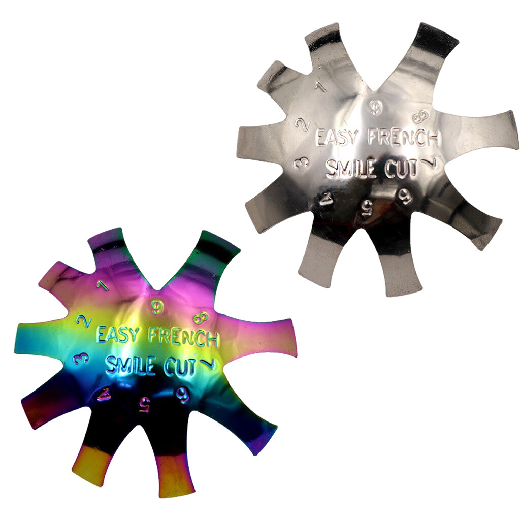 Easy French Tip Trim Edge Metal Trimmer Cutter Schablone Nägel ...