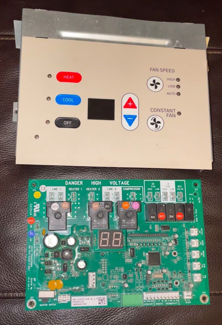 AMANA PTAC Control Board & Control Touchpad 40-115AN-A16 PCBCP149 | eBay
