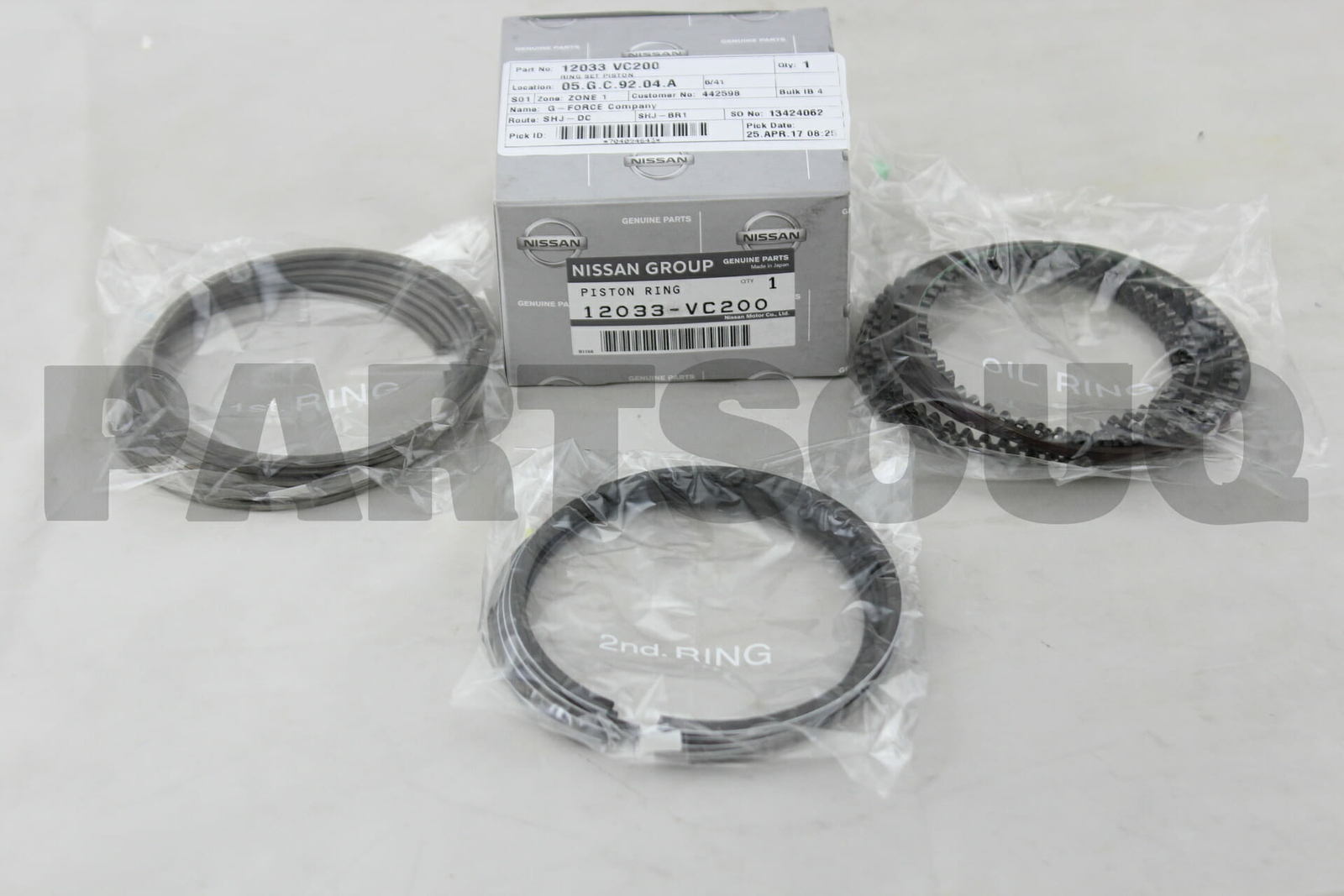 12033VC200 Genuine Nissan RING SET-PISTON 12033-VC200 | eBay