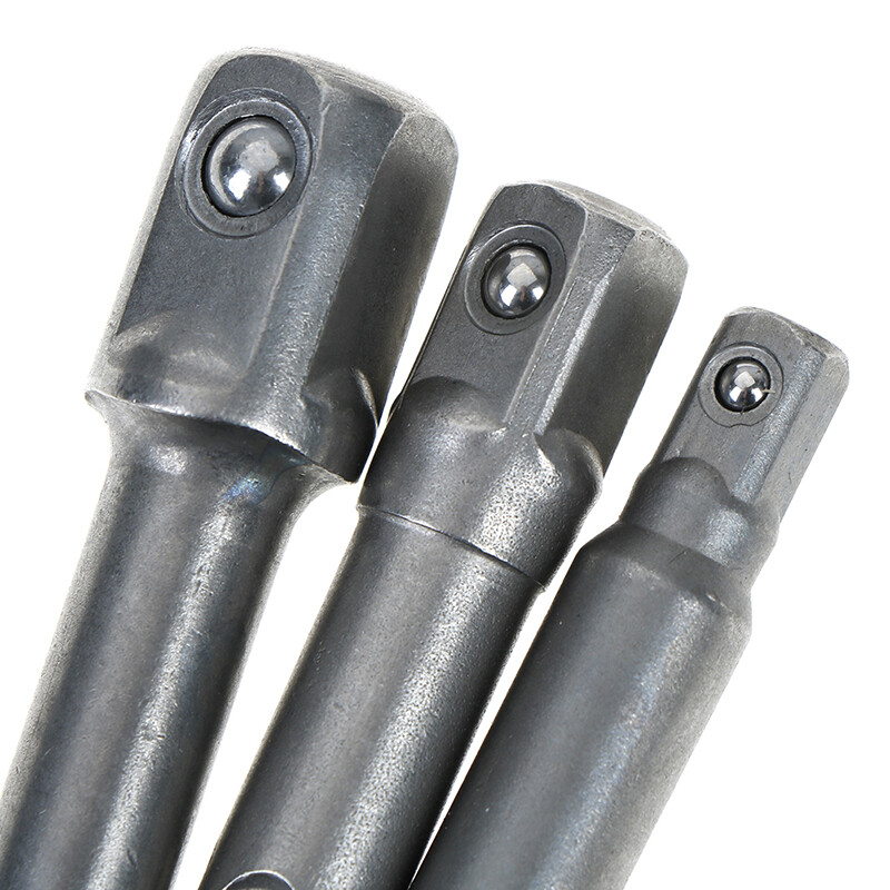 3pcs sds socket driver set drill bit adaptor 3/8 1/4 1/2" hex shank ...