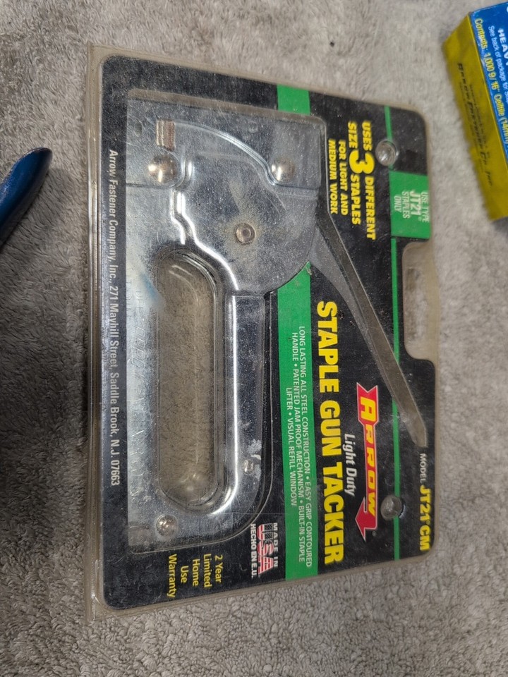 Arrow T59 Professional Heavy Duty Manual Staple Gun 5/16" Cable Wire RG ...