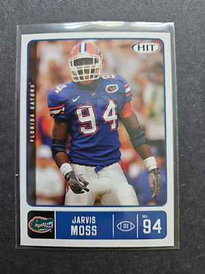 Jarvis Moss card #52 Sage Hit Football Card University of Florida ...