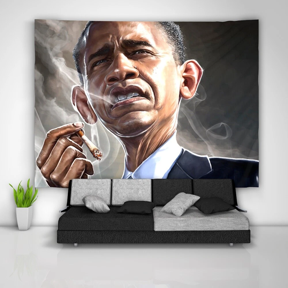 Obama Smoking Caricature