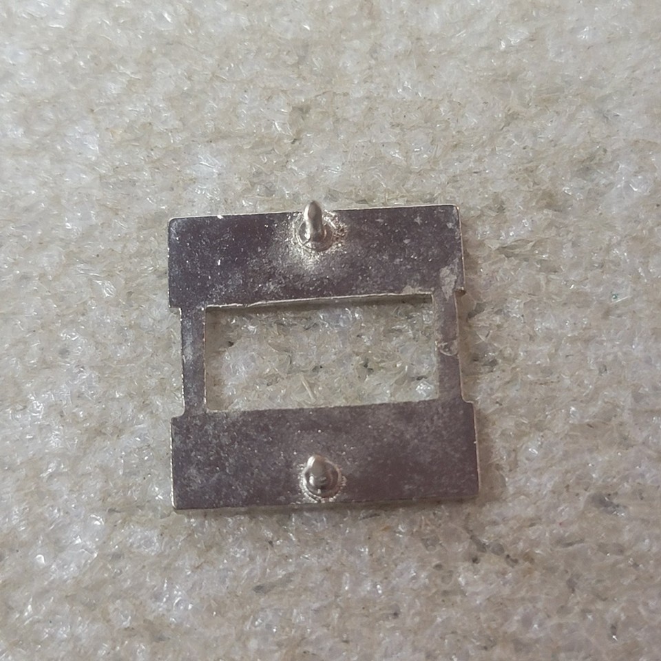 Vintage U.S. Army Captain Rank Insignia Pin Silver Double Bars Military ...