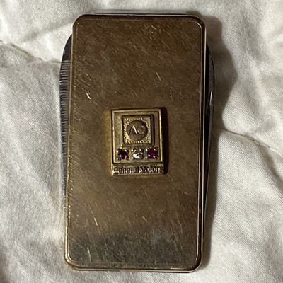 GM/ACDELCO Wallet with Money Clip Ruby Diamond Gold Plated | eBay