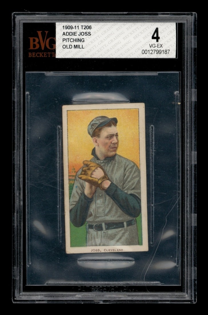 1909-11 T206 Set-Break Addie Joss (Pitching) Old Mill BVG 4 VG-EX | eBay