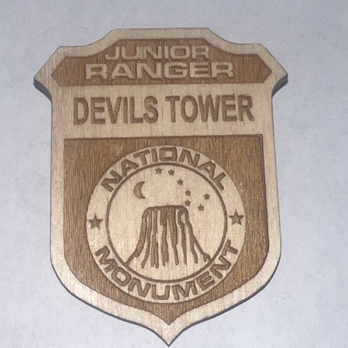 Devils Tower National Park Monument - Junior Ranger Badge - Stamped ...