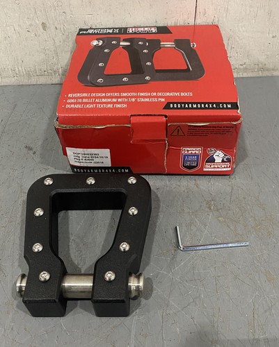 Body Armor 4x4 Single Black Mega D-Ring Billet Aluminum 5141-B | eBay