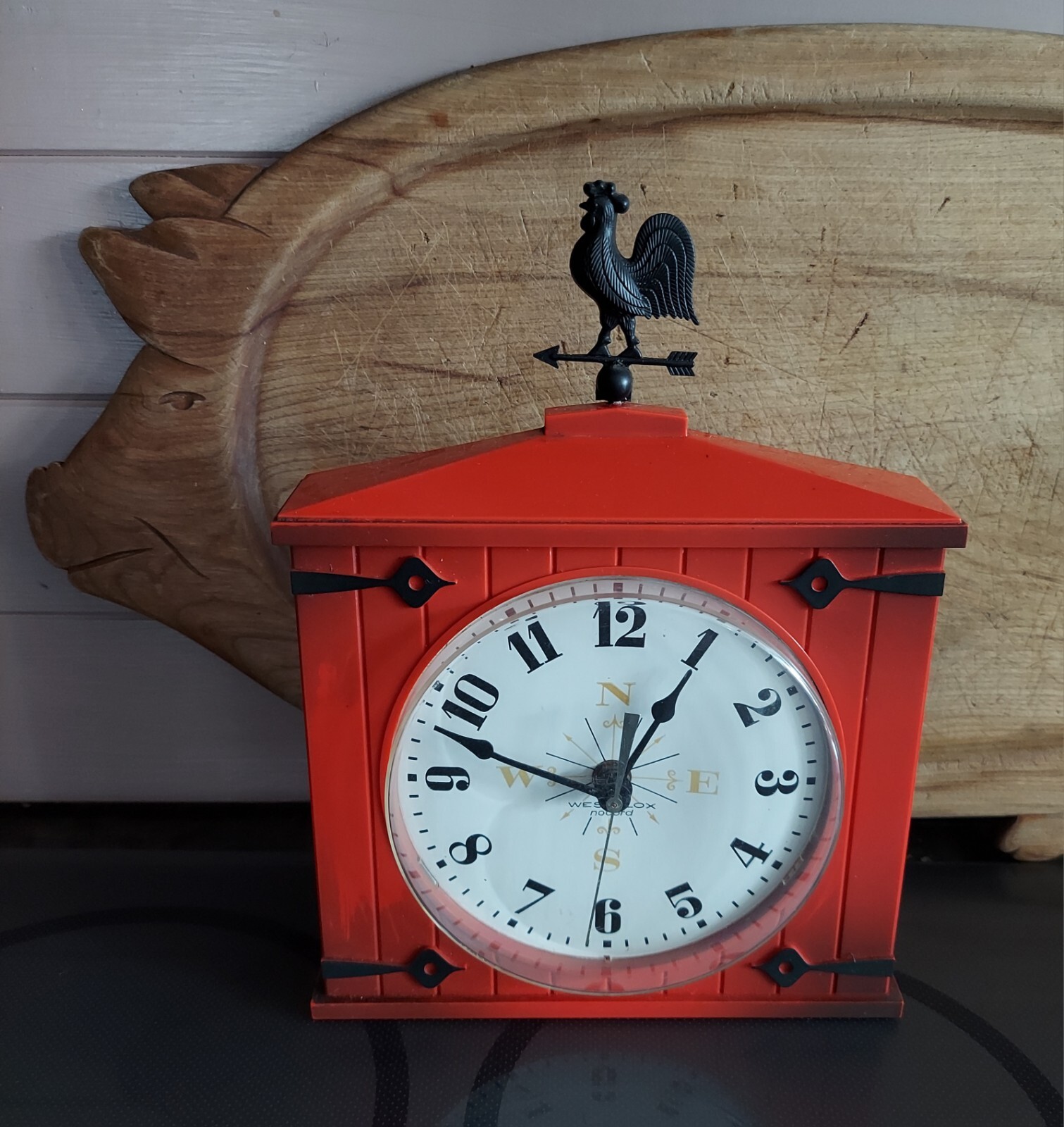 Vintage Westclox Countryside Rooster Clock Battery Operated | eBay