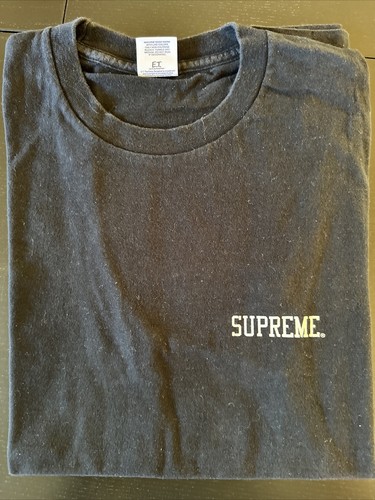 FW15 SUPREME ET TEE BLACK MEDIUM MADE IN USA | eBay