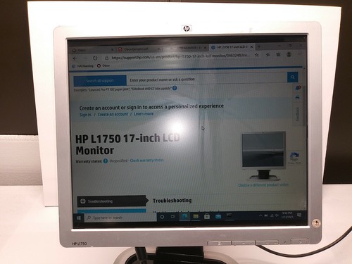 HP L1750 17" LCD Monitor DVI VGA 1280x1024, VGA D-sub and DVI-D | eBay