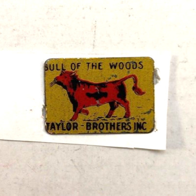 Taylor Bull Of The Woods tin tobacco tag | eBay