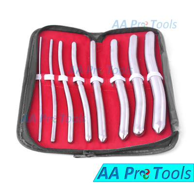 Surgical Instruments Kit Hegar Dilator Set - 8-Piece Surgical Uterine ...
