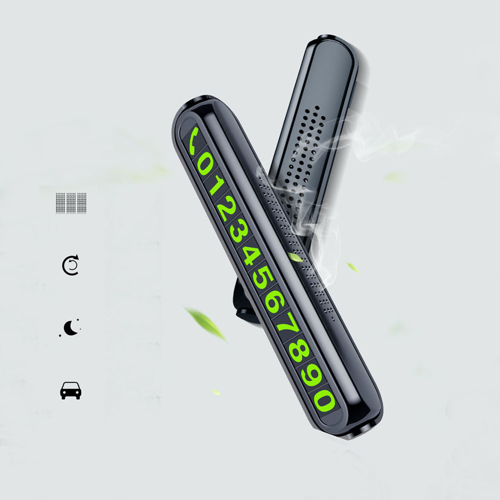 Hidden Car Temporary Parking Card Luminous Phone Number Sticker Card ...