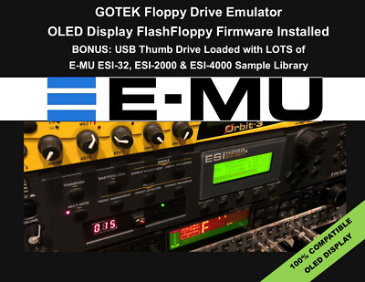 Floppy Drive Emulator OLED DISPLAY FLASHFLOPPY Firmware - E-MU ESI 32 ...