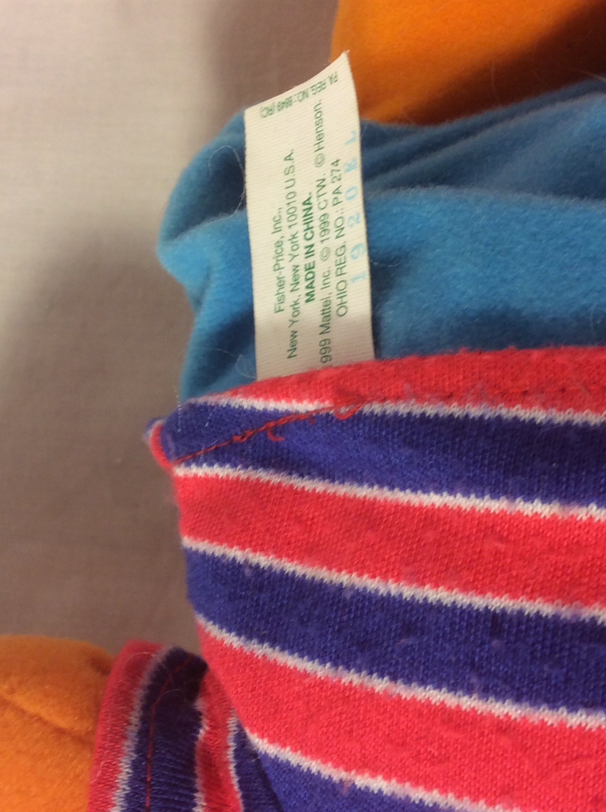 1999 Fisher Price FP Sesame Street Check Up Ernie Talking Electronic ...