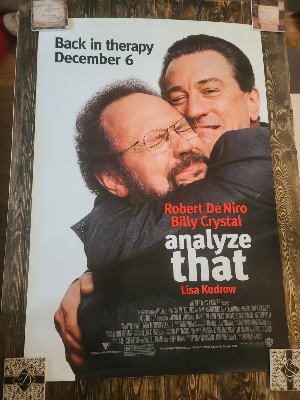 Analyze That Theater Movie Poster Original. Robert De Niro, Billy ...