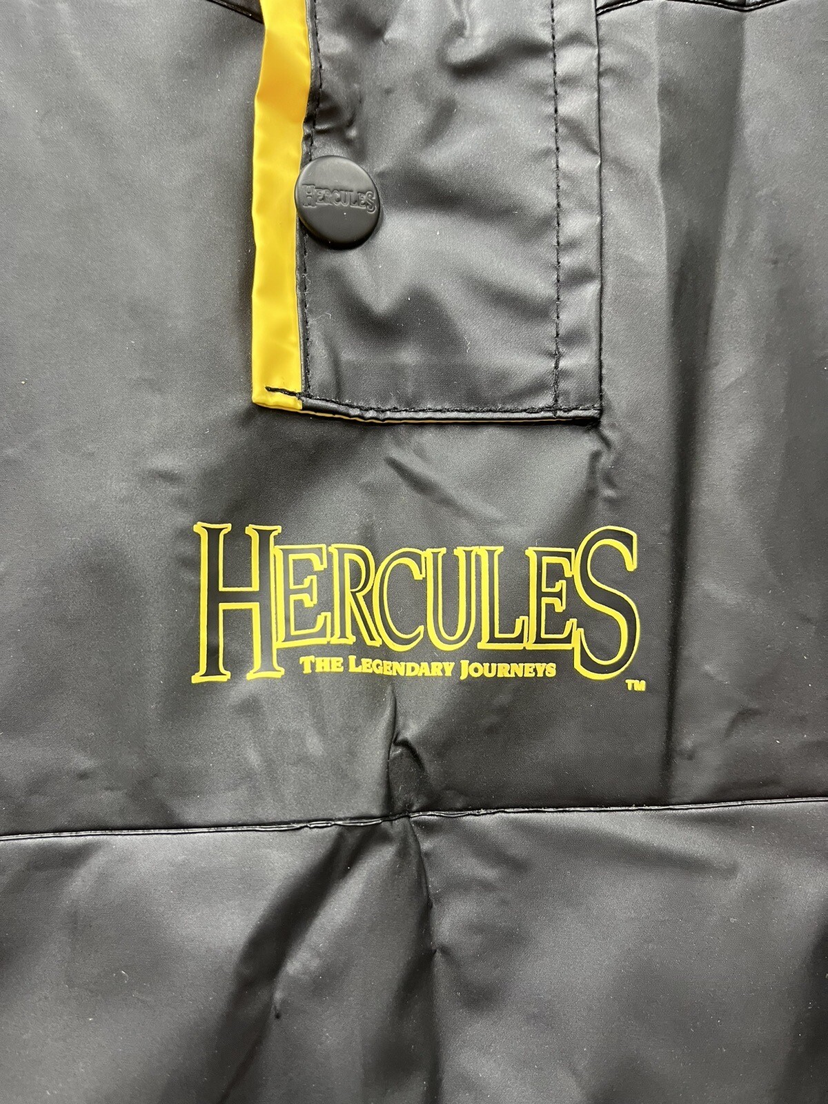 Hercules The Legendary Journeys Mens Black Rain Jacke… - Gem