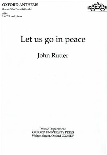 Let+Us+Go+in+Peace+by+John+Rutter+%281993%2C+Sheet+Music%29 for sale ...