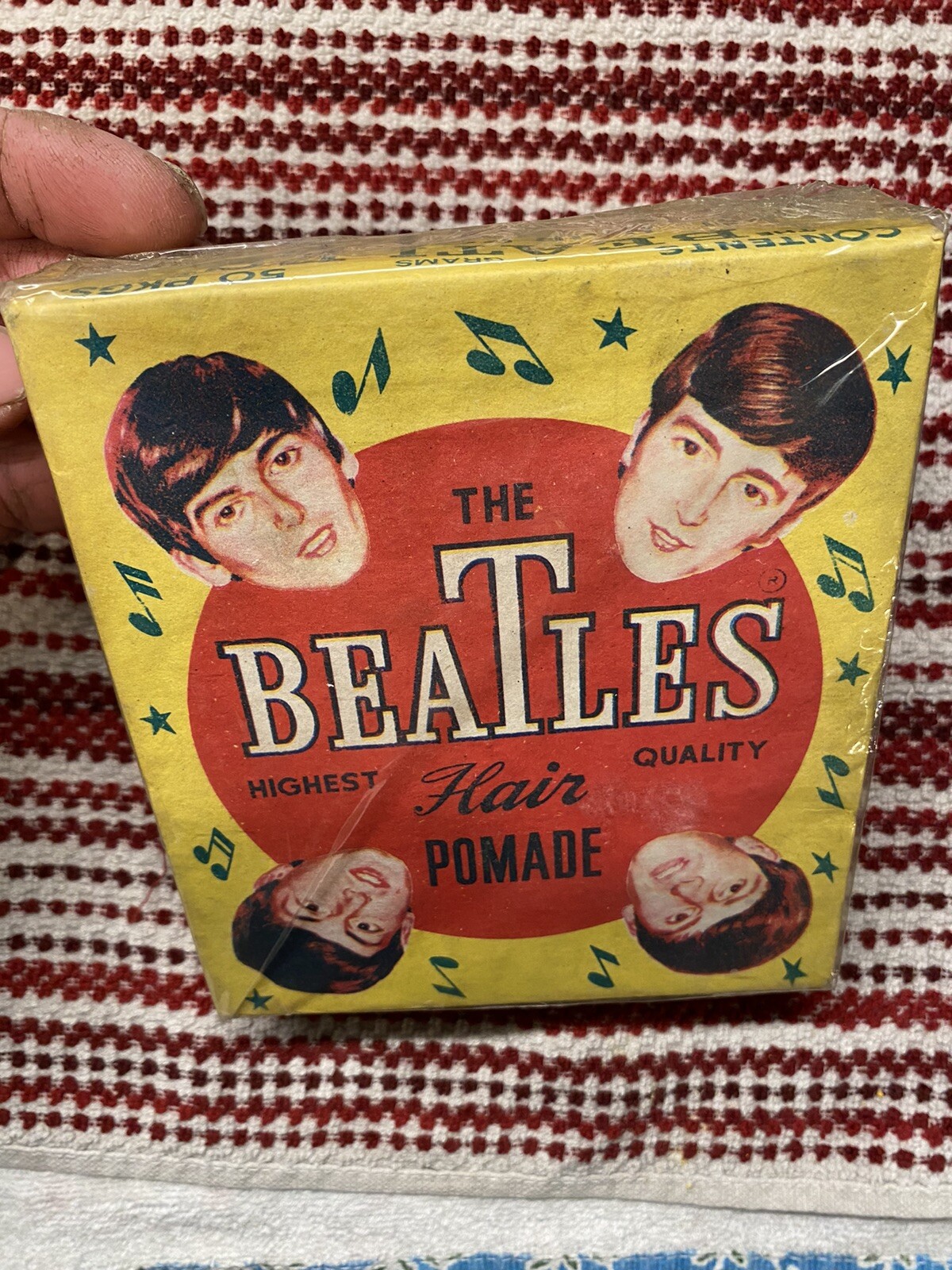 1964, Beatles, "Un-Opened" HAIR POMADE (Box of 50 Packets) Scarce ...
