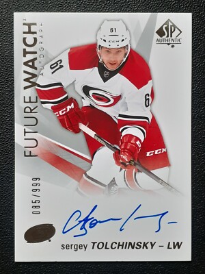 SERGEY TOLCHINSKY RC AUTO FW 2016-17 SP AUTHENTIC 16-17 NO 136 #085/999 ...