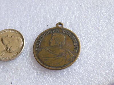 1893 Chicago World's Exposition Christopher Columbus Large Charm or ...