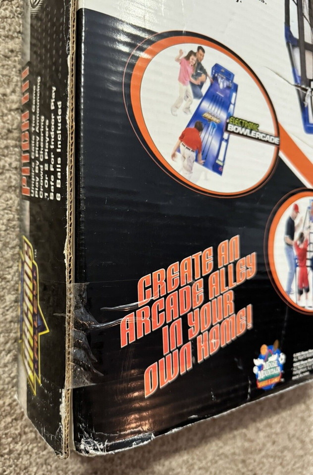 ARCADE ALLEY Electronic Baseball Backstop Pitching Baseball Game New ...