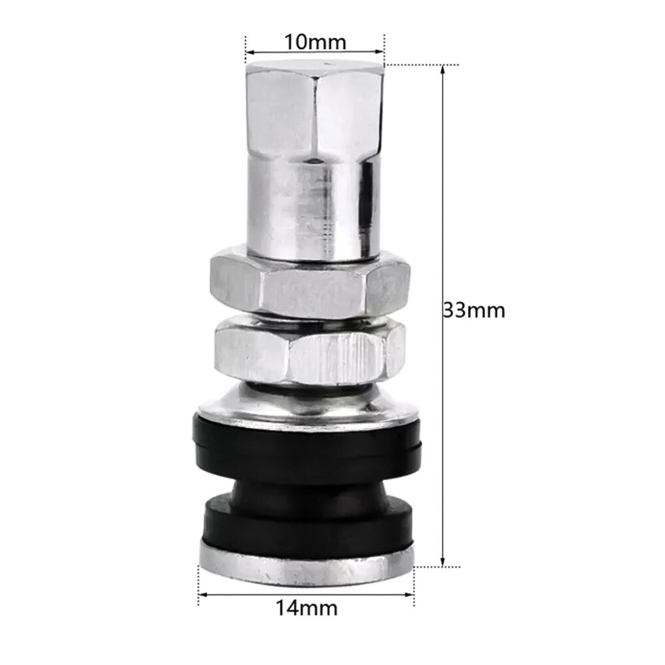 Bolt Valve 4PCS Flush Mount Metal Chrome Tire Valve Stems High Pressure ...