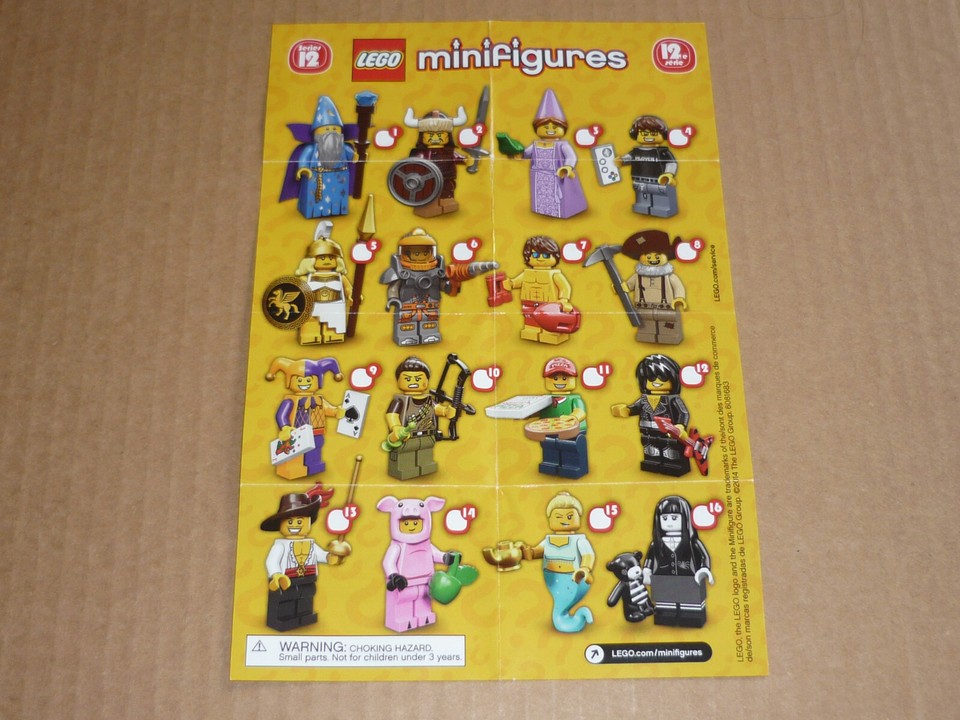 LEGO Collectible Minifigure Series Checklist Leaflet Insert YOUR CHOICE ...