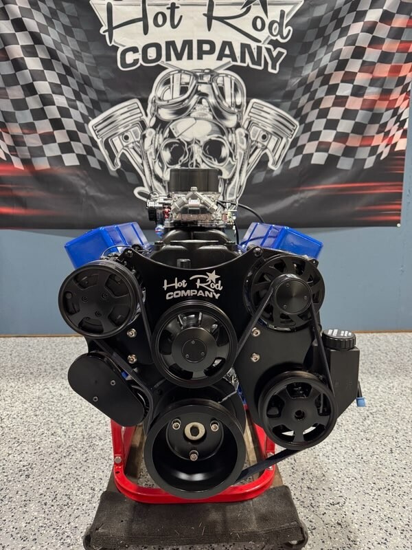 383 STROKER CRATE MOTOR 500HP SBC WITH A/C ROLLER TURNKEY Engine Race ...