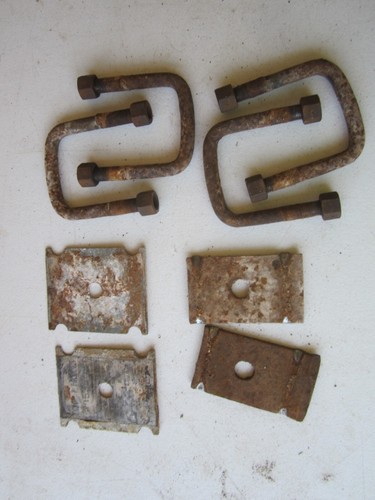 DODGE A100 A108 FRONT STRAIGHT AXLE U BOLTS SHIMS SPACERS OEM COMPLETE ...