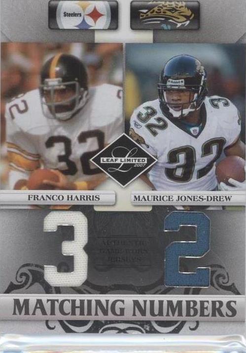 2007 Leaf Limited - Matching Numbers Maurice Jones-Drew, Franco Harris ...
