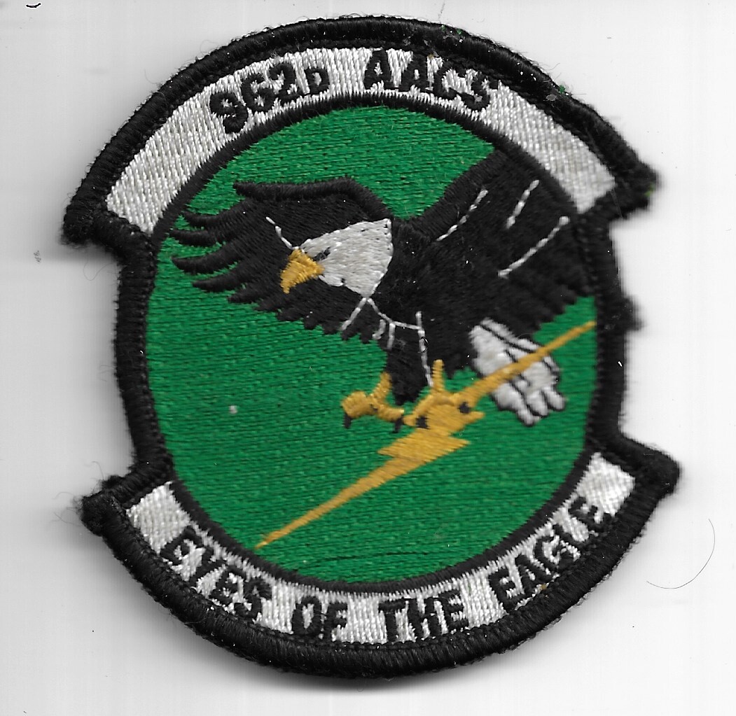 USAF PATCH 962 AIRBORNE AIR CONTROL SQUADRON US AIR FORCE SQUADRON ...