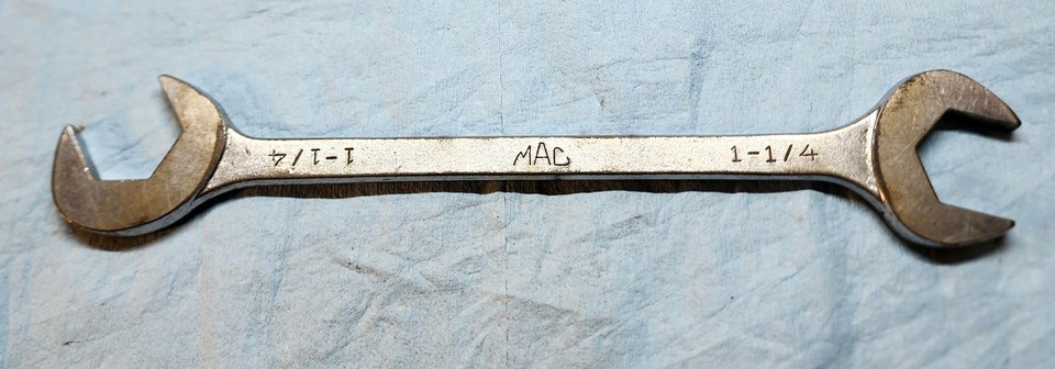 MAC TOOLS 4 Way Angle Open End Wrench Set 8pc DA14-DA40, 7/16" - 1 1/4 ...