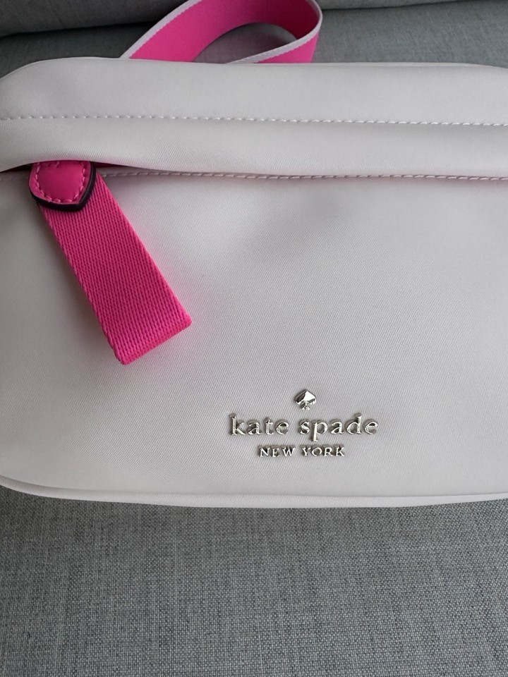 Kate Spade Pink Chelsea Pink Cloud Colorblock Crossbody Belt Bag NWT | eBay