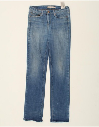 LEVI'S Womens Demi Curve Mid Rise Straight Jeans W28 L34 Blue Cotton CG51 | eBay