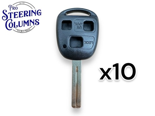 10x KEY SHELL NO CHIP LX90 TOY48 HYQ12BBT HYQ1512V FOR LEXUS SHORT 1998 ...