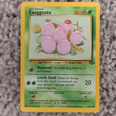 Exeggcute 52/64 Jungle Unlimited Pokemon TCG Card Vintage WOTC Common ...
