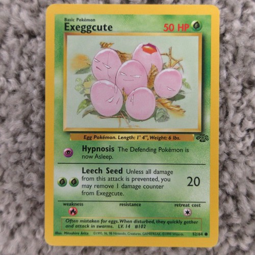 Exeggcute 52/64 Jungle Unlimited Pokemon TCG Card Vintage WOTC Common ...