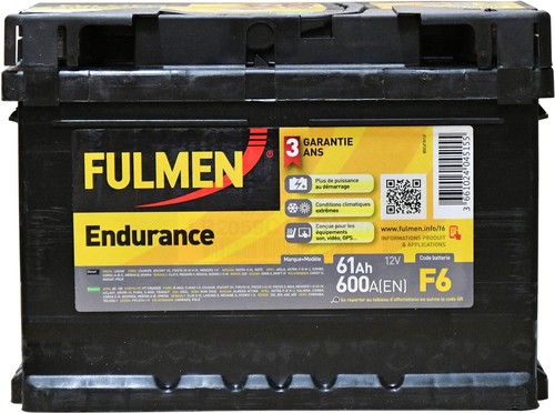 FULMEN Endurance batterie auto 600A 60Ah 3661024045155 | eBay