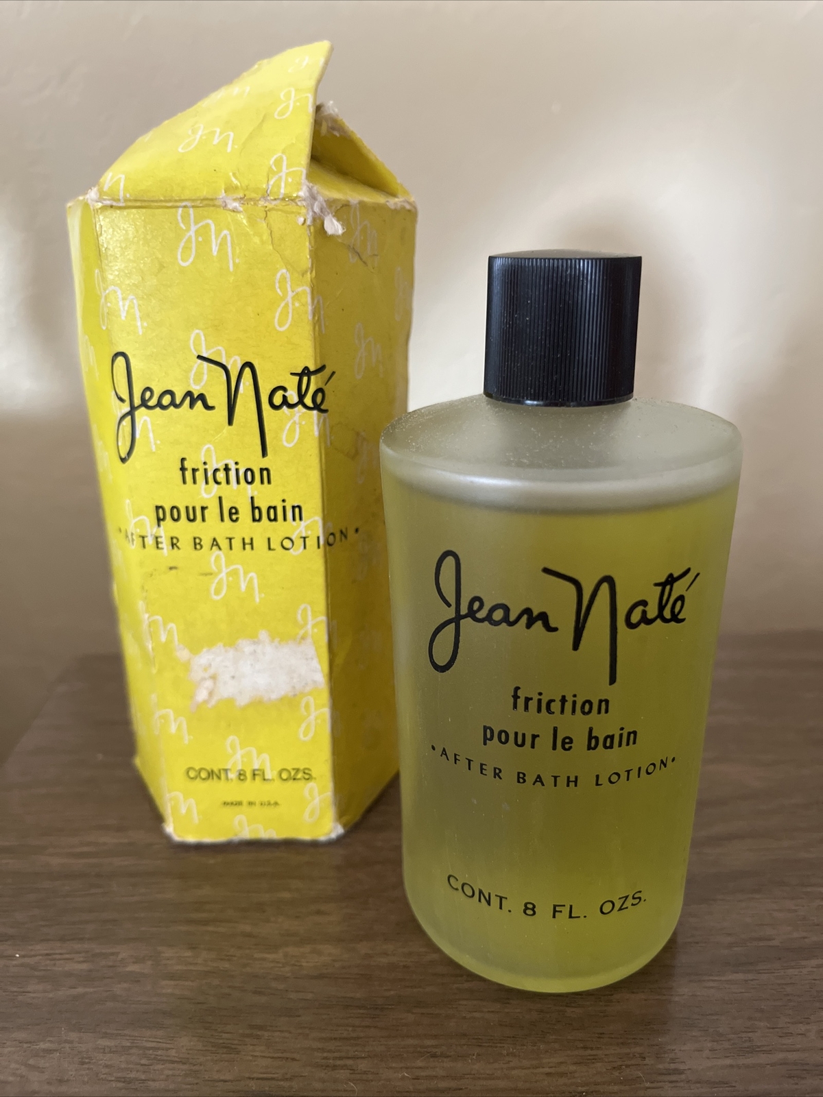 Vintage Jean Nate Friction Pour le Bain After Bath Lotion 8oz FULL ...