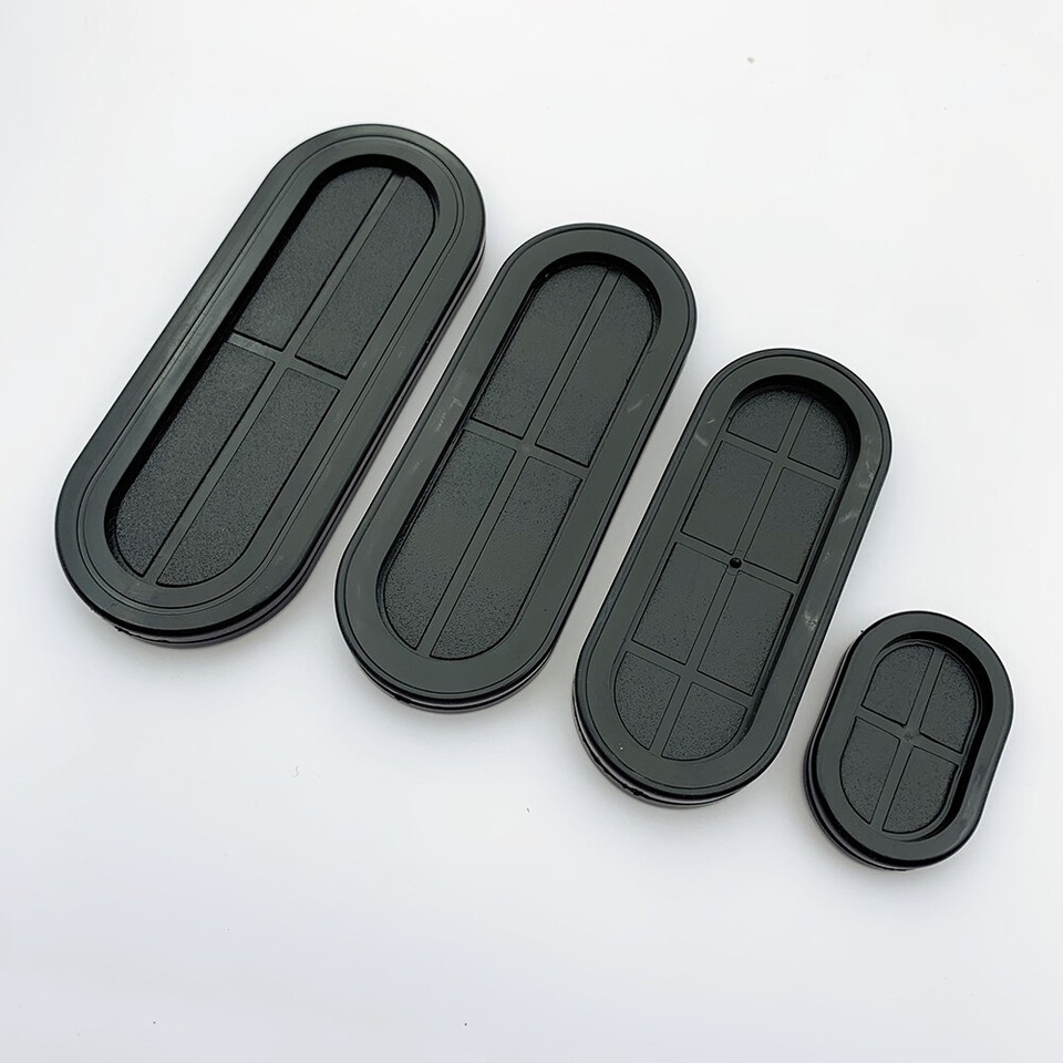 Oval Perforated Grommet Rubber Enclosed Blind Plugs For Cable Wiring ...