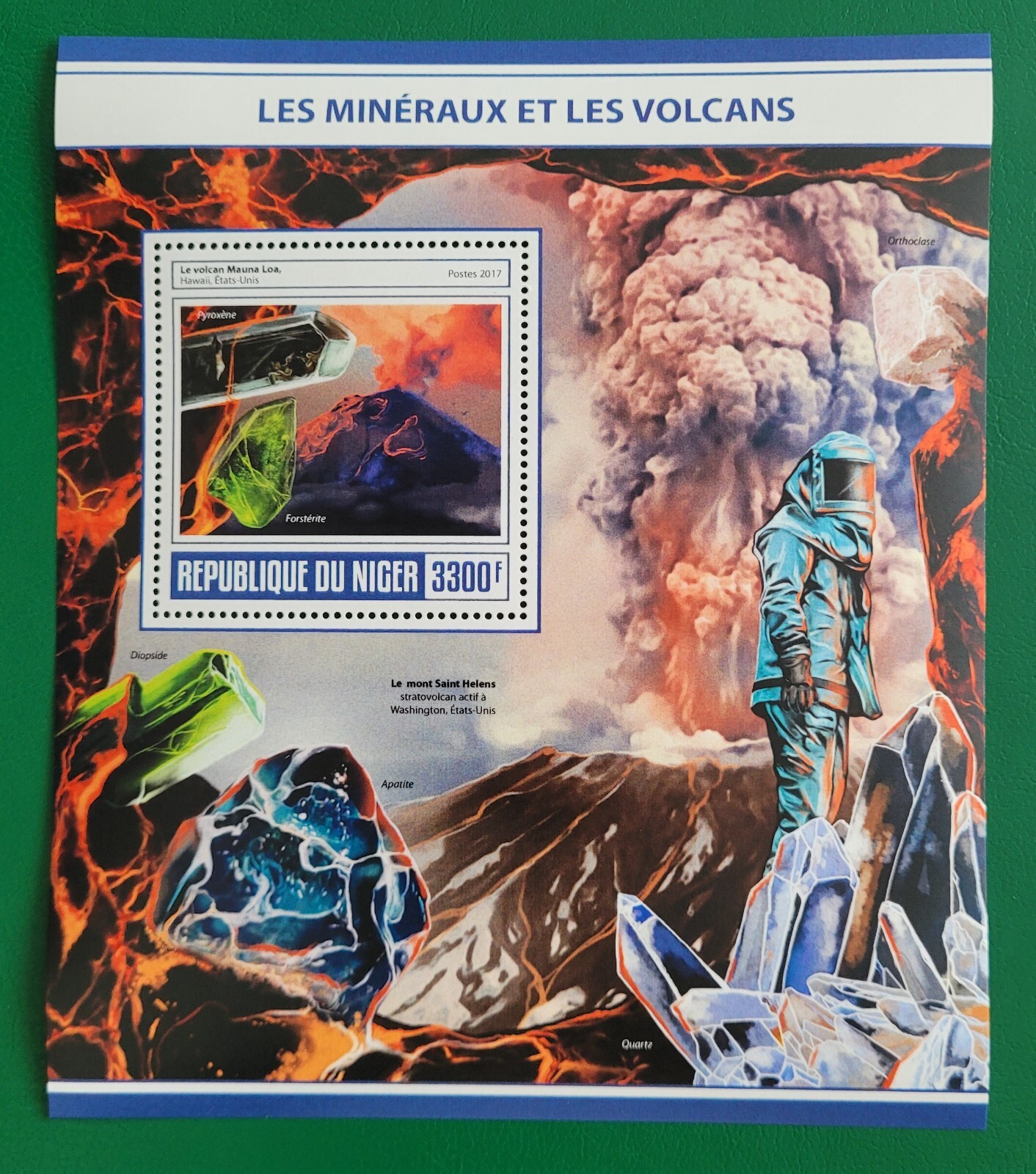 Niger 2017 / Minerals and Volcanoes - Mauna Loa - Hawaii / 1v ms | eBay