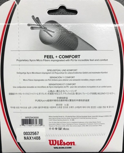 2 Sets of Wilson NXT Comfort Tennis String 1.24mm 17 Gauge Black for ...